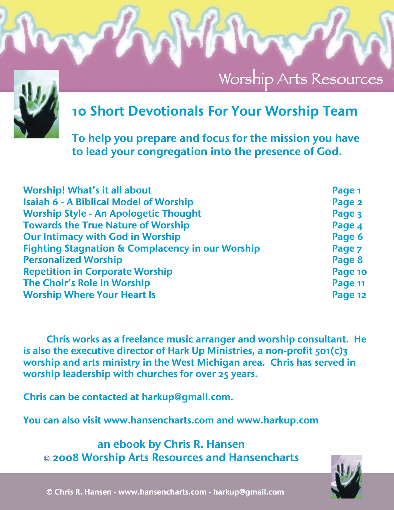 Worship Team Training Devotions - 10 Devotionals For Your Worship Team